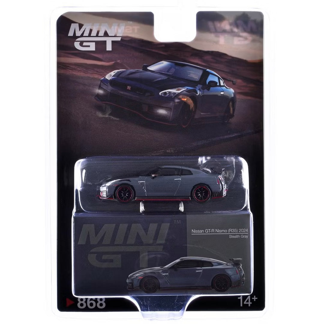 Mini GT #868 2024 Nissan GT-R Nismo R35 Stealth Gray Carbon Limited ...