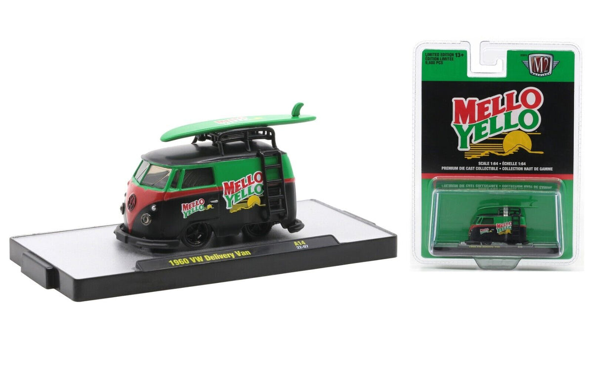 M2 Machines 1969 VW Delivery Van Mellow Yellow 1:64 Diecast Car| Dream ...